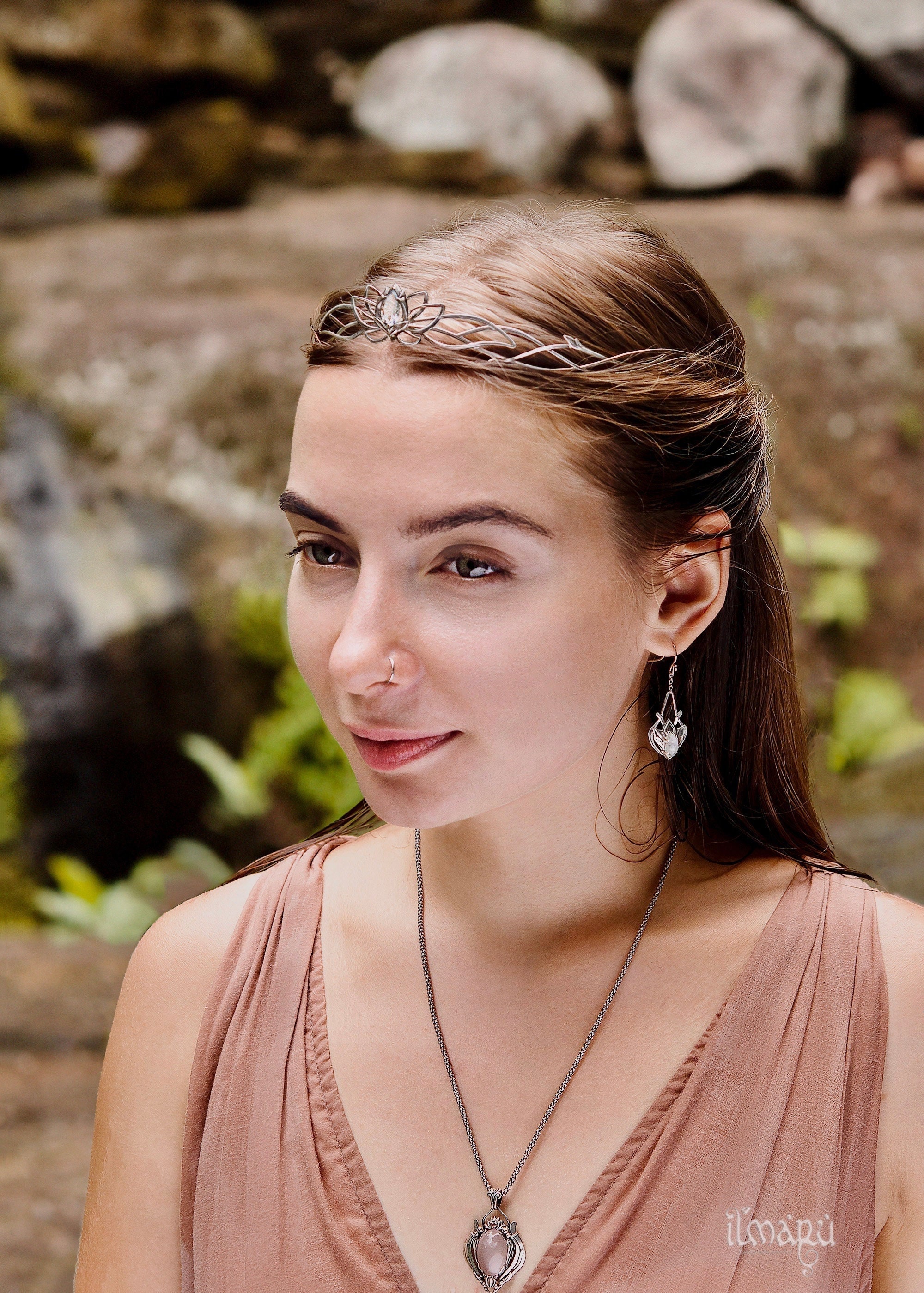 Sterling Silver Elven Tiara Wedding Crown Fairy Headpiece Elvish ...