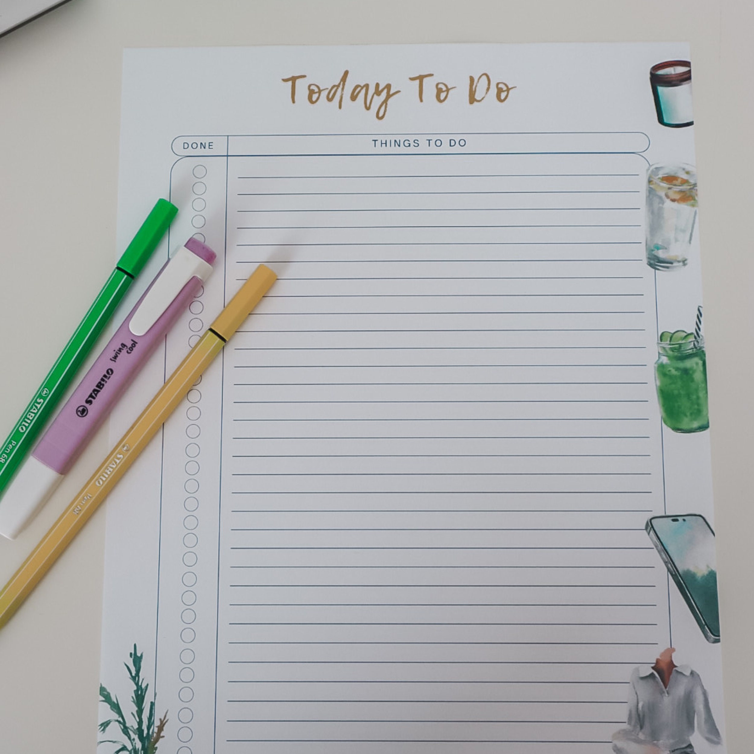 Selfcare Asthetic Printable to Do List Digital to Do List - Etsy