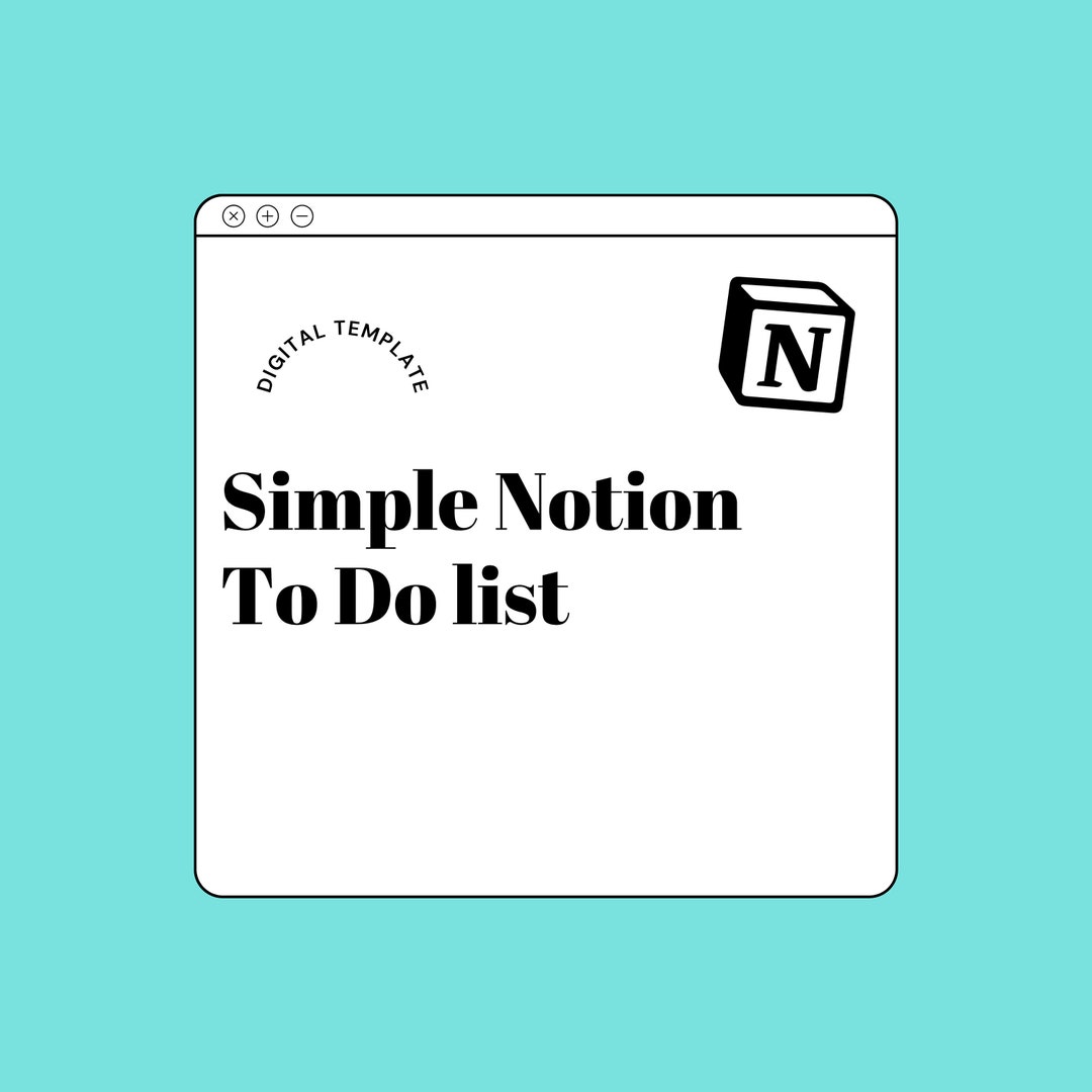 Notion Template Simple to Do List Notion Daily Planner - Etsy