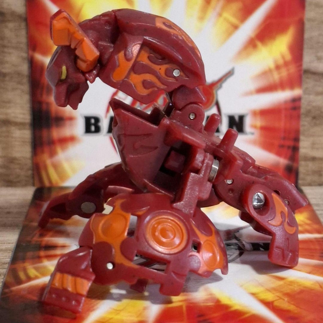 Bakugan Vintage Toy - Subterra Sabator Red - Gundalian Invaders ...