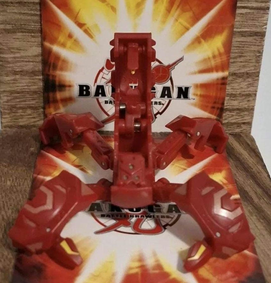 Bakugan Vintage Toy - Trap Pyrus Metalfencer - New Vestroia - Combined ...