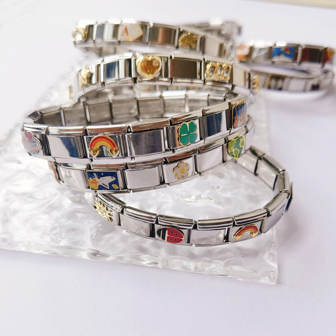 Pulsera italiana vintage personalizada, pulsera italiana personalizada ...
