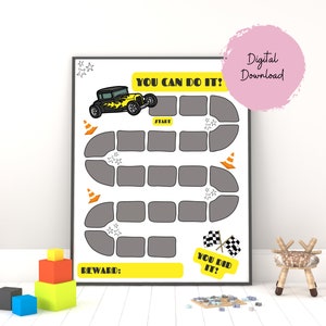 Car Reward Chart Printable, Sticker Reward Chart, Daily Chore Chart ...