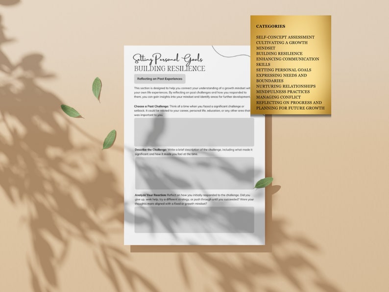 Self Concept Workbook | Healing Journey Journal | Self Esteem Worksheet ...