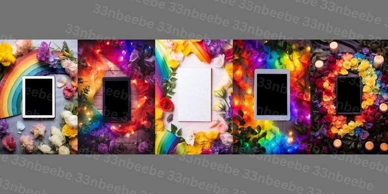 Rainbow | Social Media Book Post Mockup - Etsy Australia
