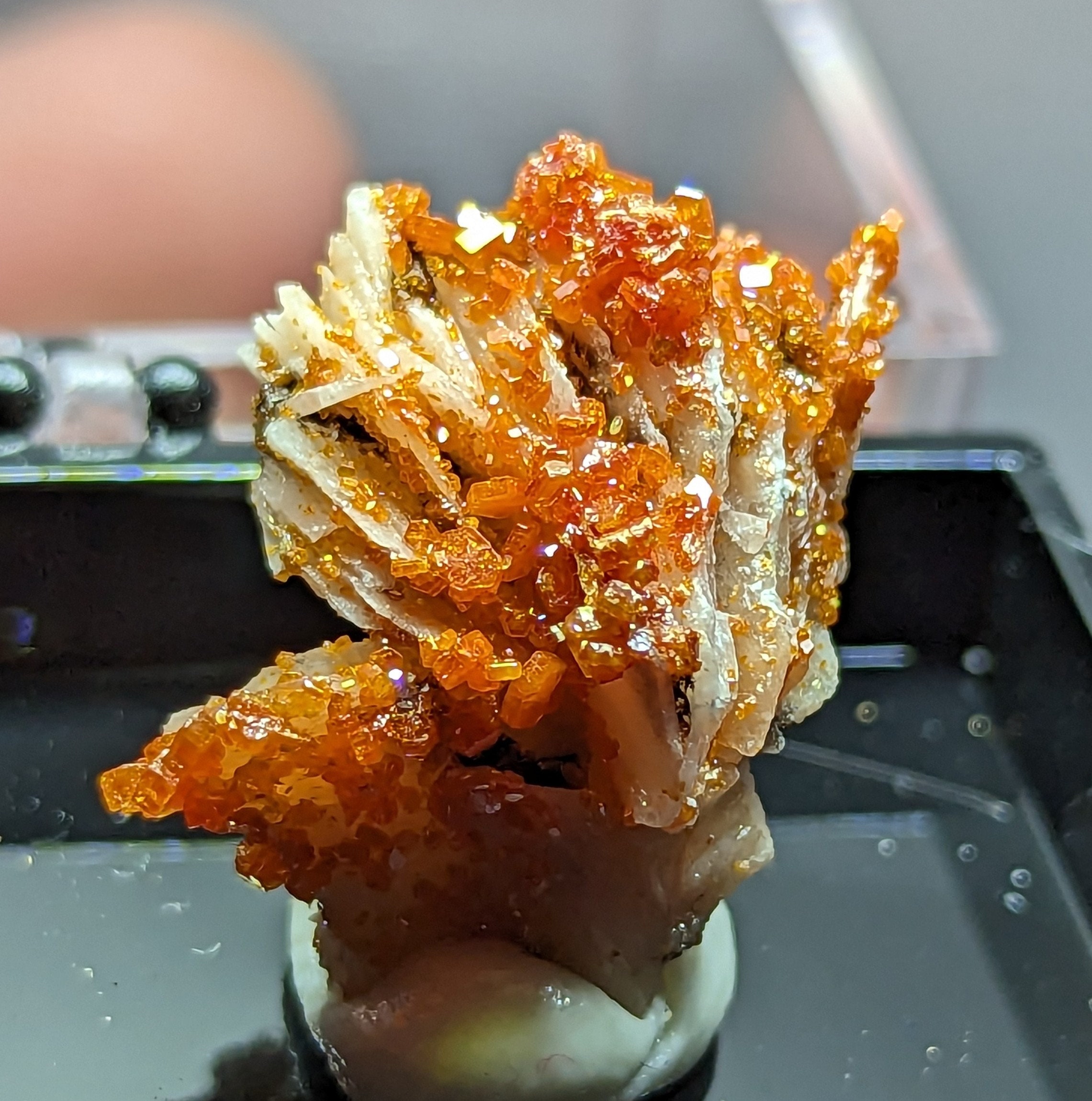 Two Orange Red Vanadinite on Barite Specimens - Etsy