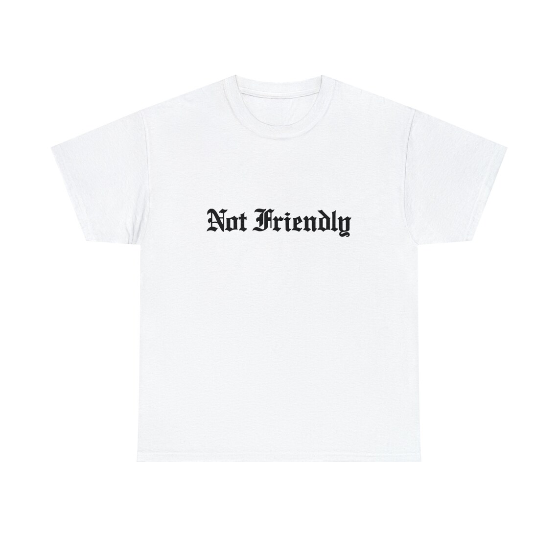 Not Friendly Tee, Old English, Dark Funny, Store Bought, Gift for Him ...