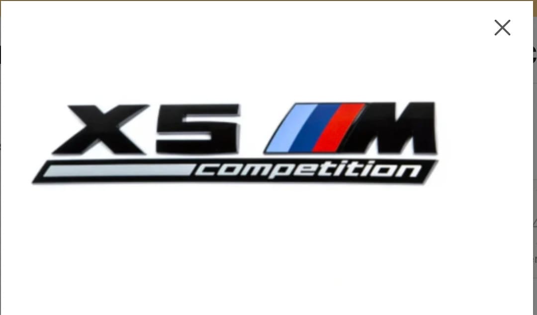 BMW NEW X5M G05 F95 Black Badge Emblem Logo X5M Competition - Etsy