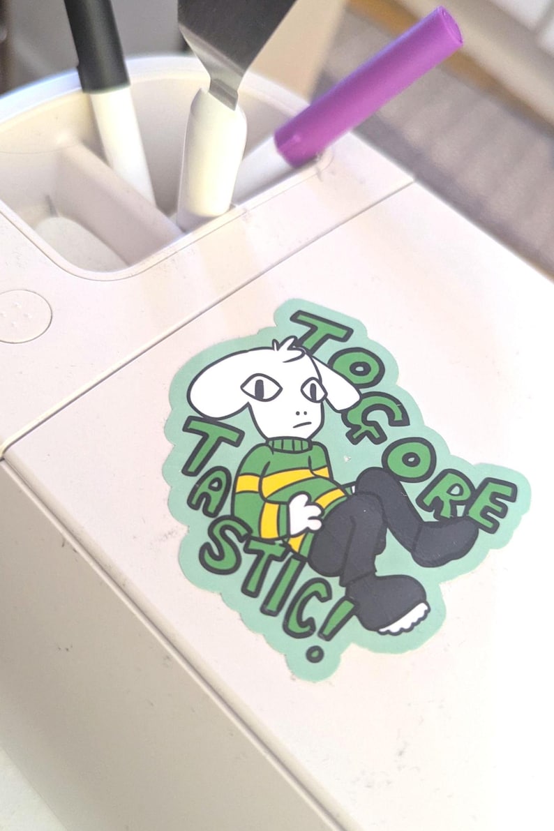 Togore Tastic - Funny Deltarune Undertale 3" Vinyl Sticker - Etsy