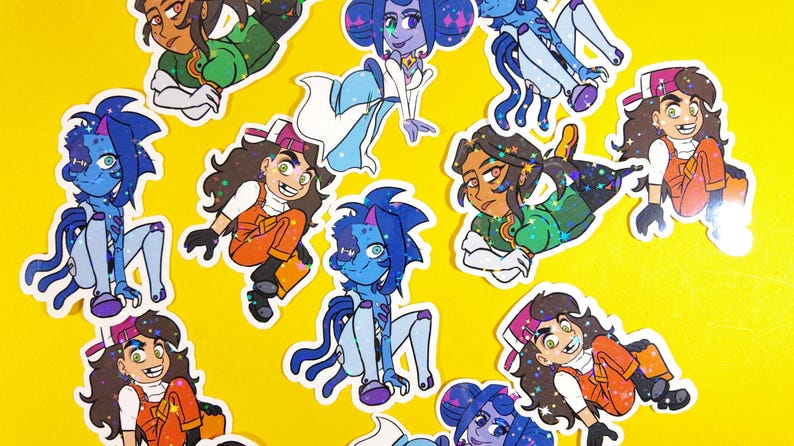 KNIGHTS OF GUINEVERE - 3" Holographic Vinyl Stickers - Etsy