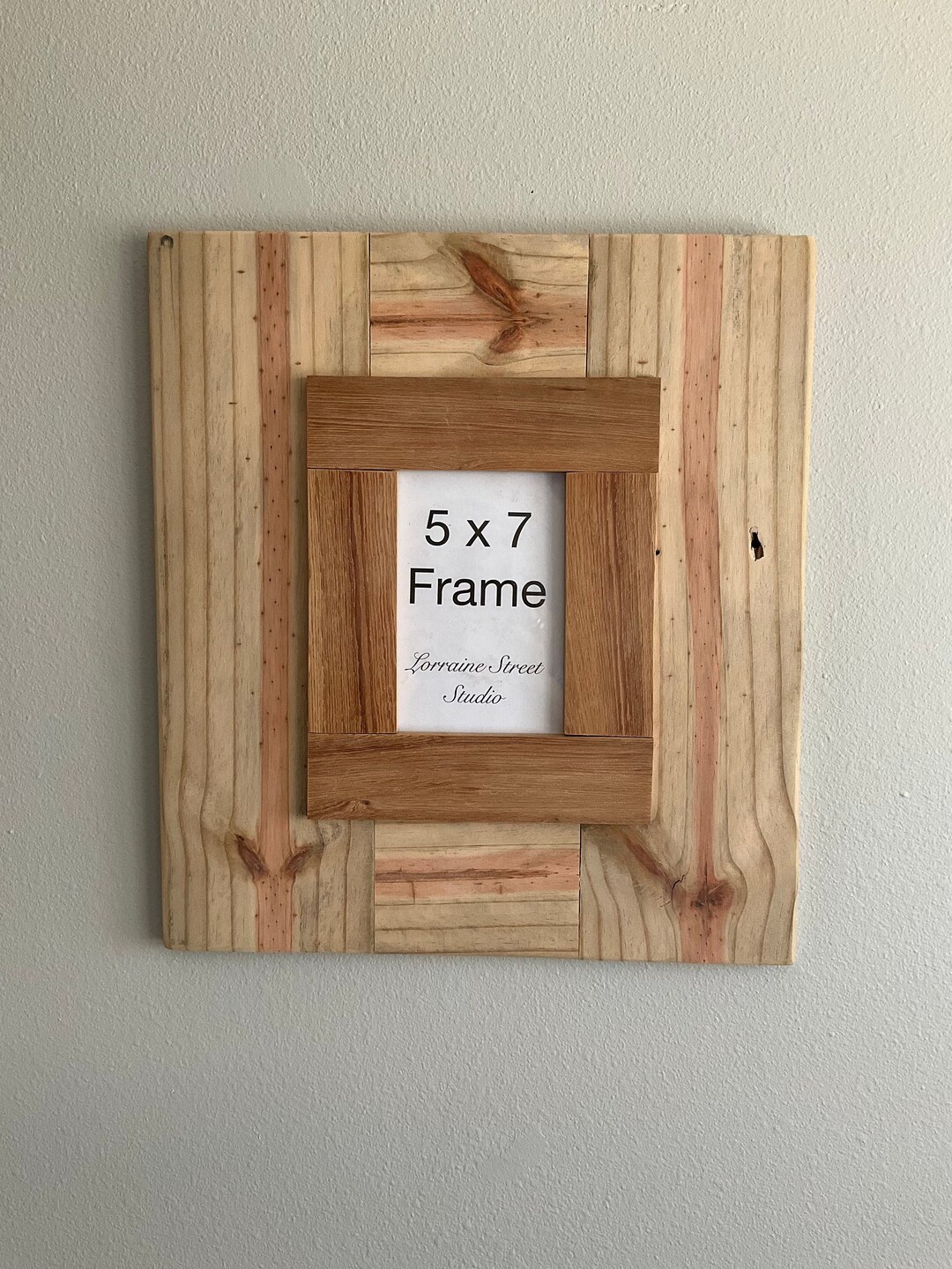 Wood Picture Frame - Fits 5x7 Picture - Etsy