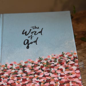 Custom Hand-painted Bible – Personalized Gift With Verse, Name & Floral ...
