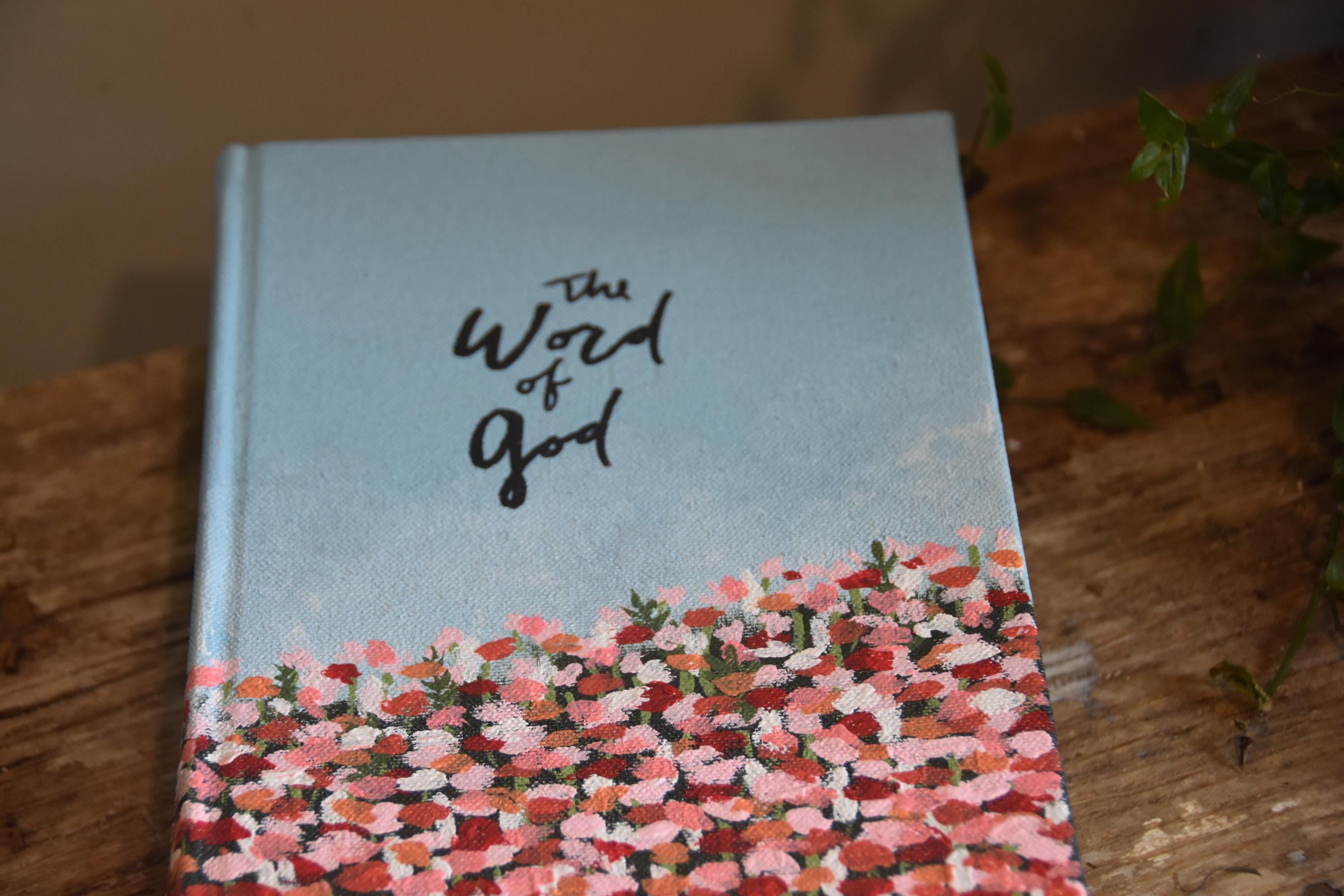 Custom Hand-painted Bible – Personalized Gift With Verse, Name & Floral ...