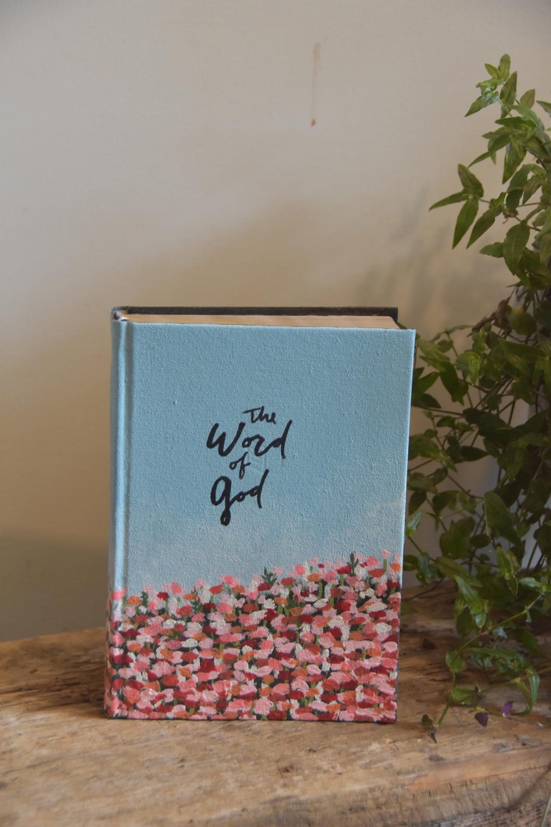 Custom Hand-painted Bible – Personalized Gift With Verse, Name & Floral ...