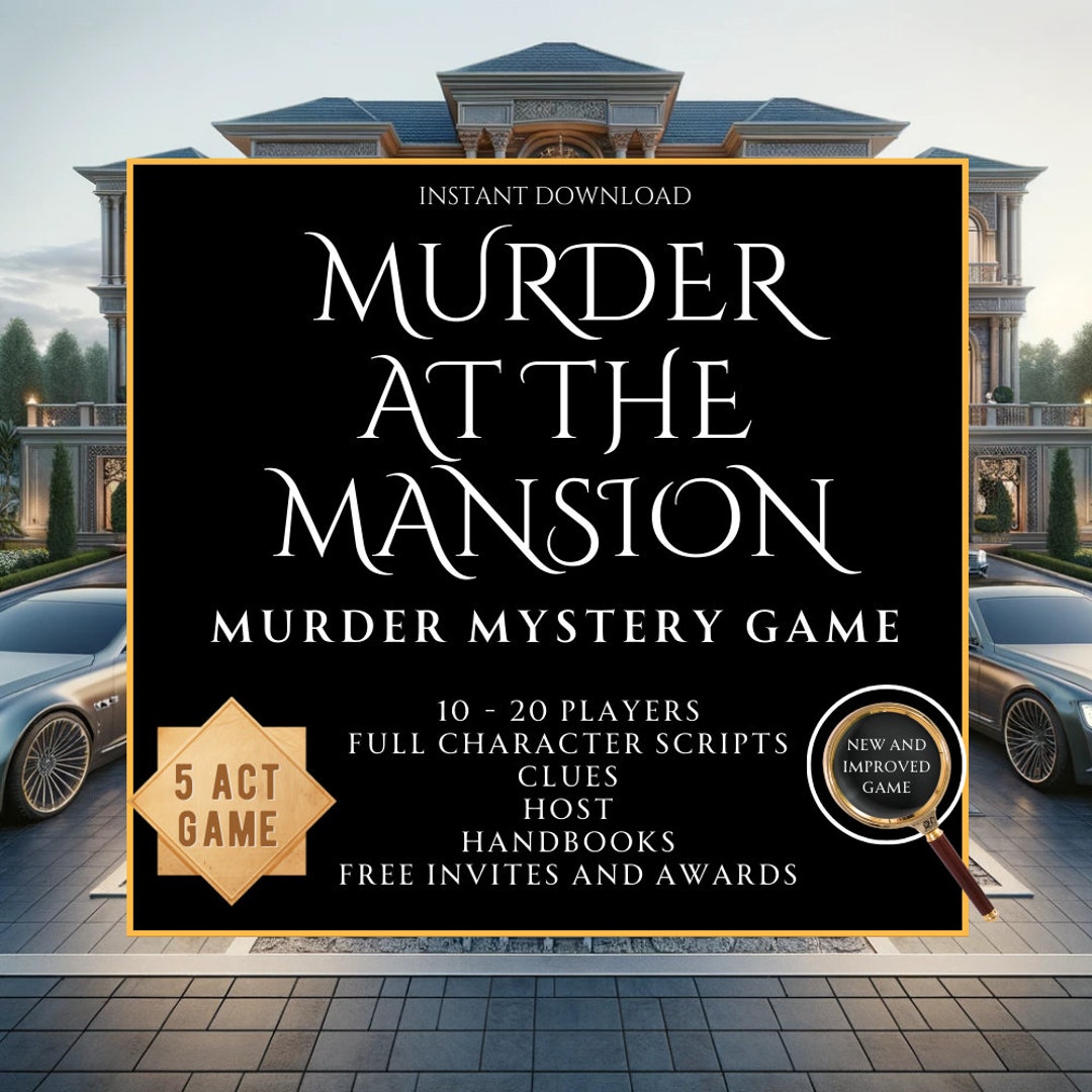 Murder Mystery Dinner Party Kit | Murder Mystery Game | Zoom Murder ...