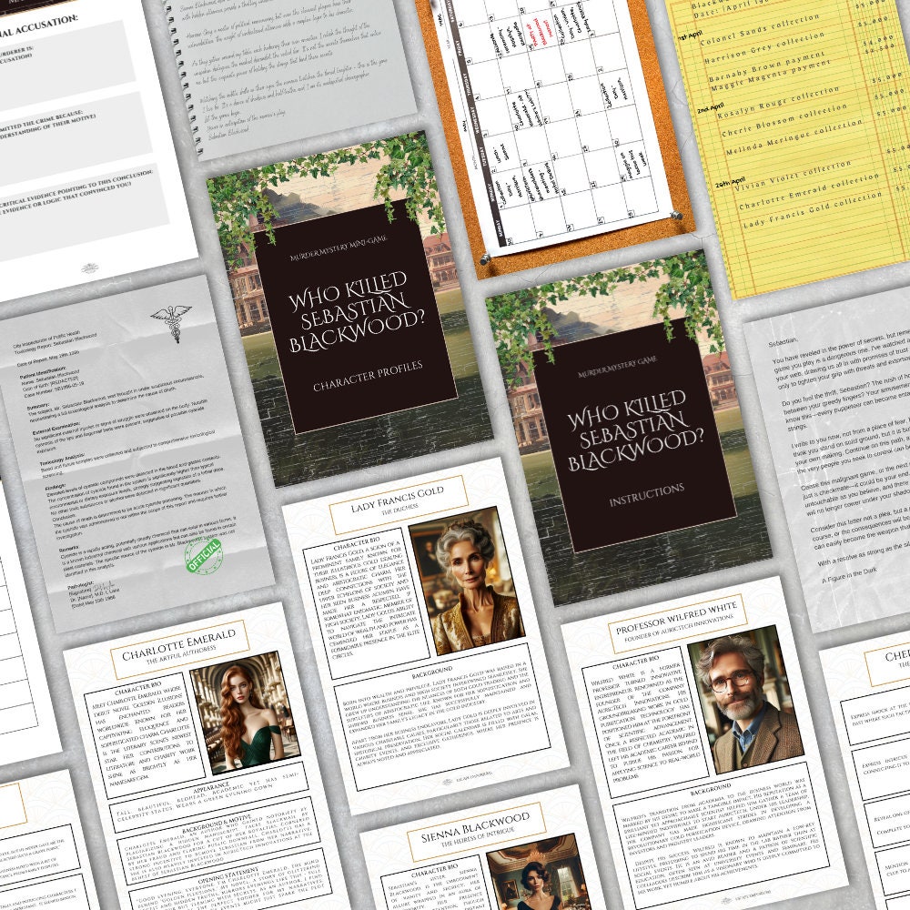 Mystery Party Case Files Cold Case File Printable Detective Case File ...