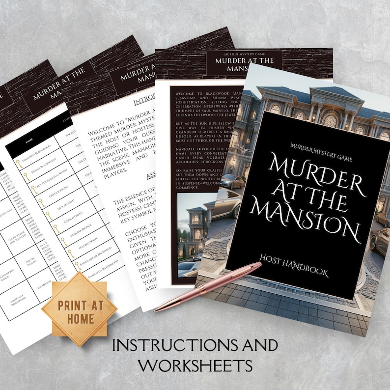 Murder Mystery Dinner Party Kit | Murder Mystery Game | Zoom Murder ...