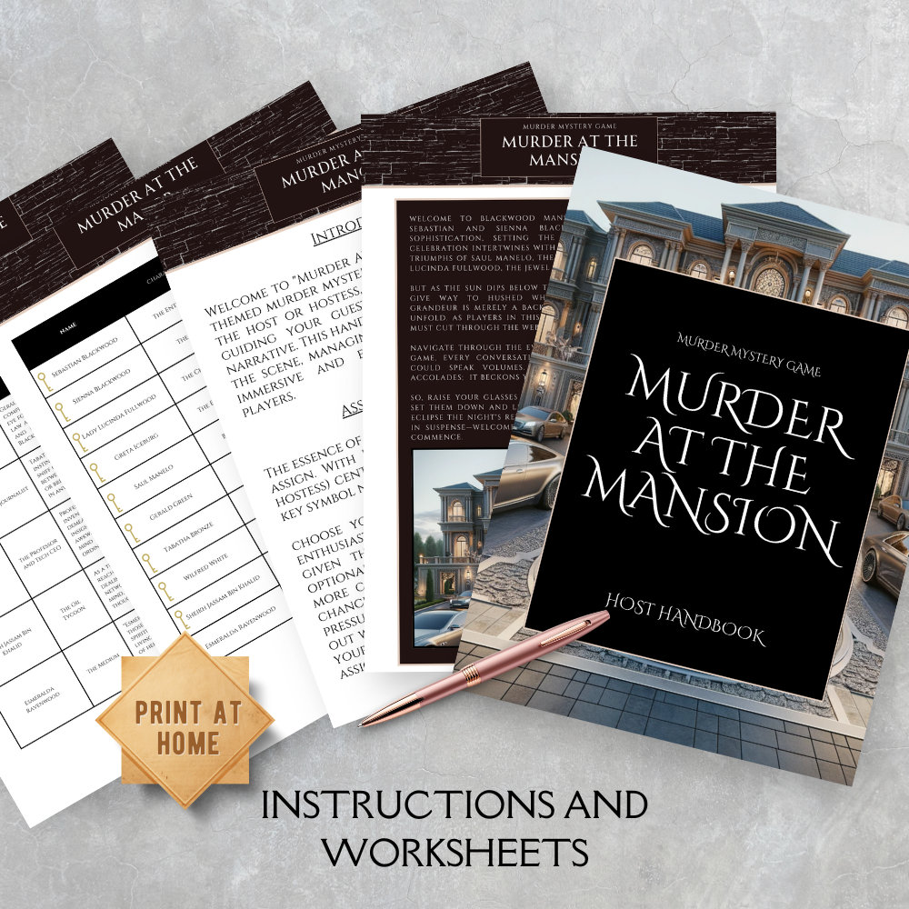 Murder Mystery Dinner Party Kit | Murder Mystery Game | Zoom Murder ...