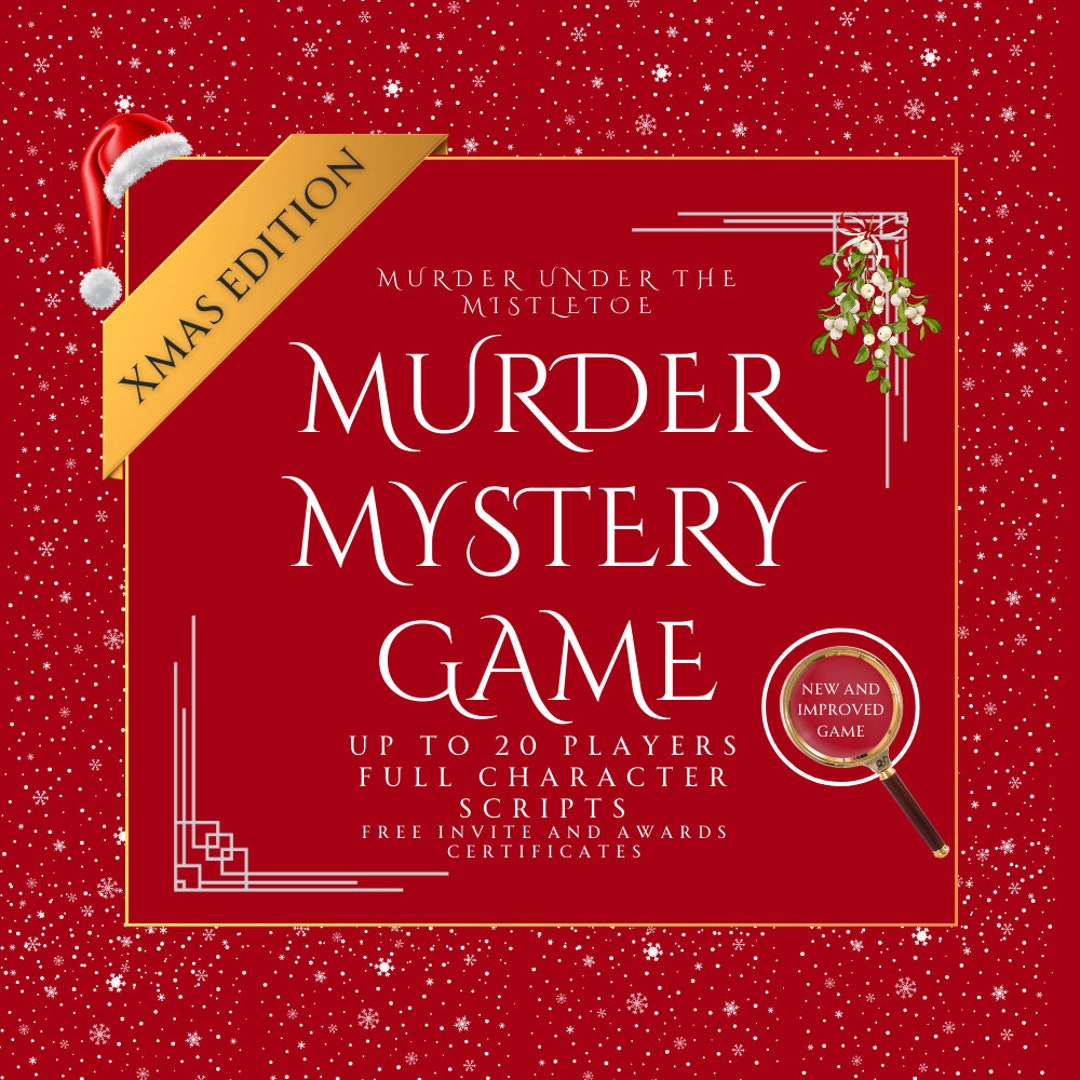 Murder Mystery Game Christmas Murder Mystery Game for up to - Etsy UK