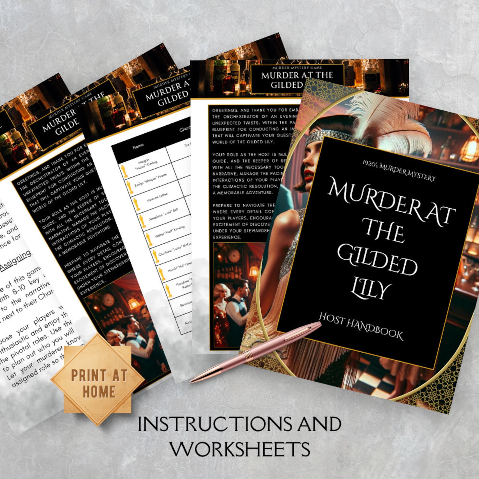 Murder Mystery Party Game | Murder Mystery Kit | Dinner Party Games ...