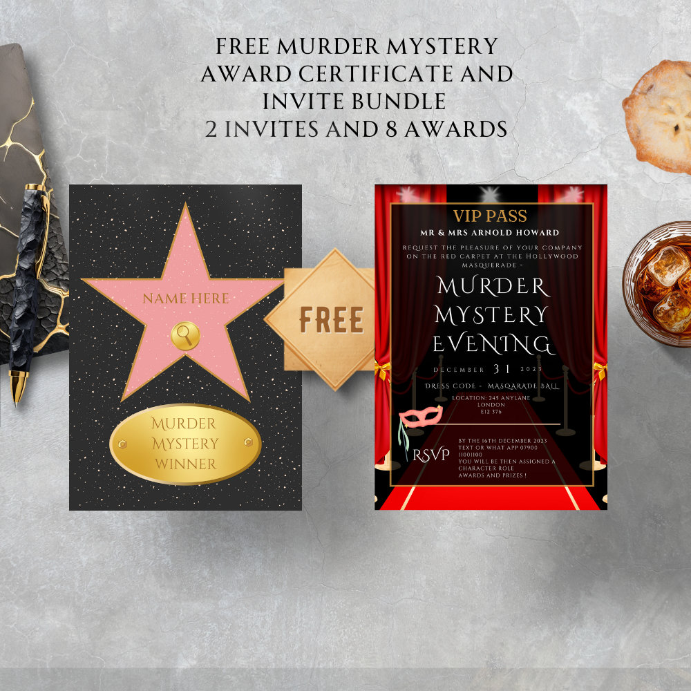 New Years Murder Mystery Murder Mystery Hollywood Party Murder Mystery ...