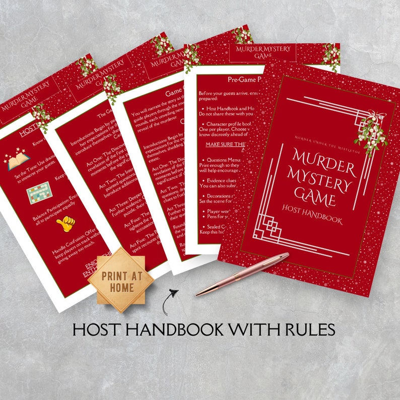 Murder Mystery Game Christmas Murder Mystery Game for up to 20 ...