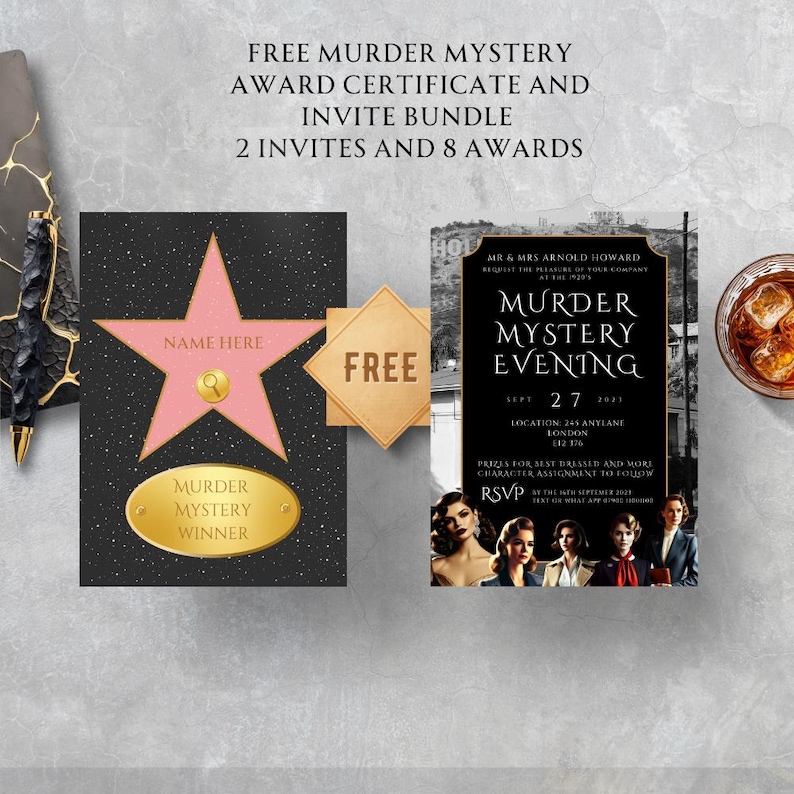 Murdery Mystery Game, Printable Murder Mystery Kit for Teens, Digital ...