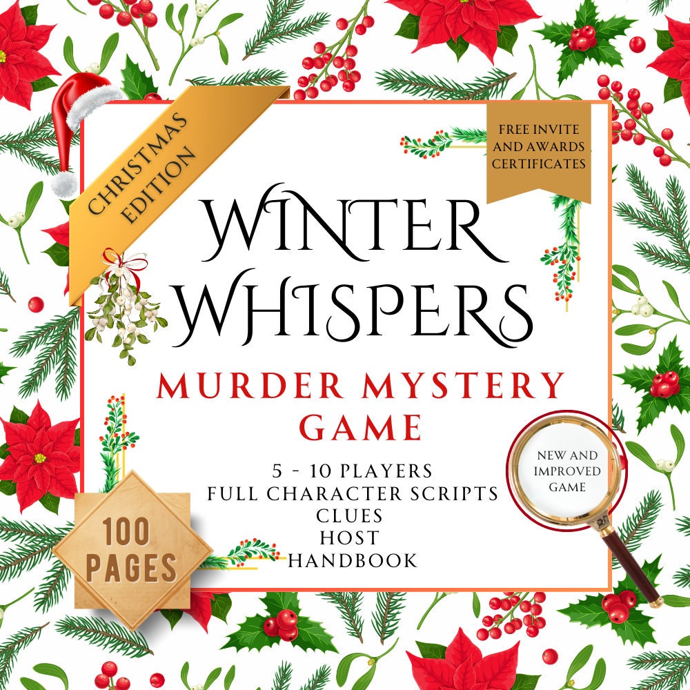 Christmas Murder Mystery Murder Mystery Box Murder Mystery Party Case ...