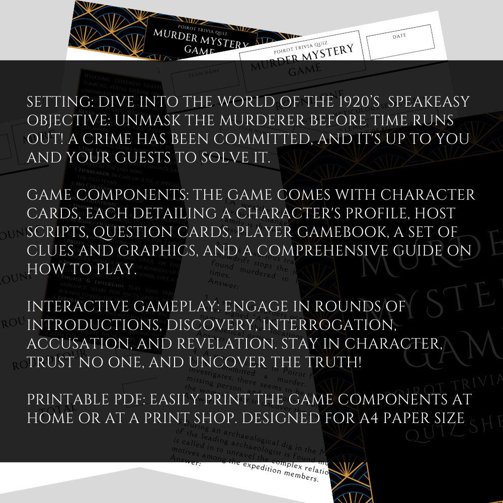 Murder Mystery Game Murder Mystery Party Zoom Murder Mystery 10 Players ...