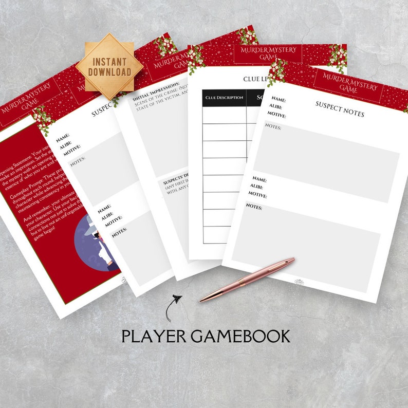 Murder Mystery Game | Christmas Murder Mystery Game for up to 20 ...