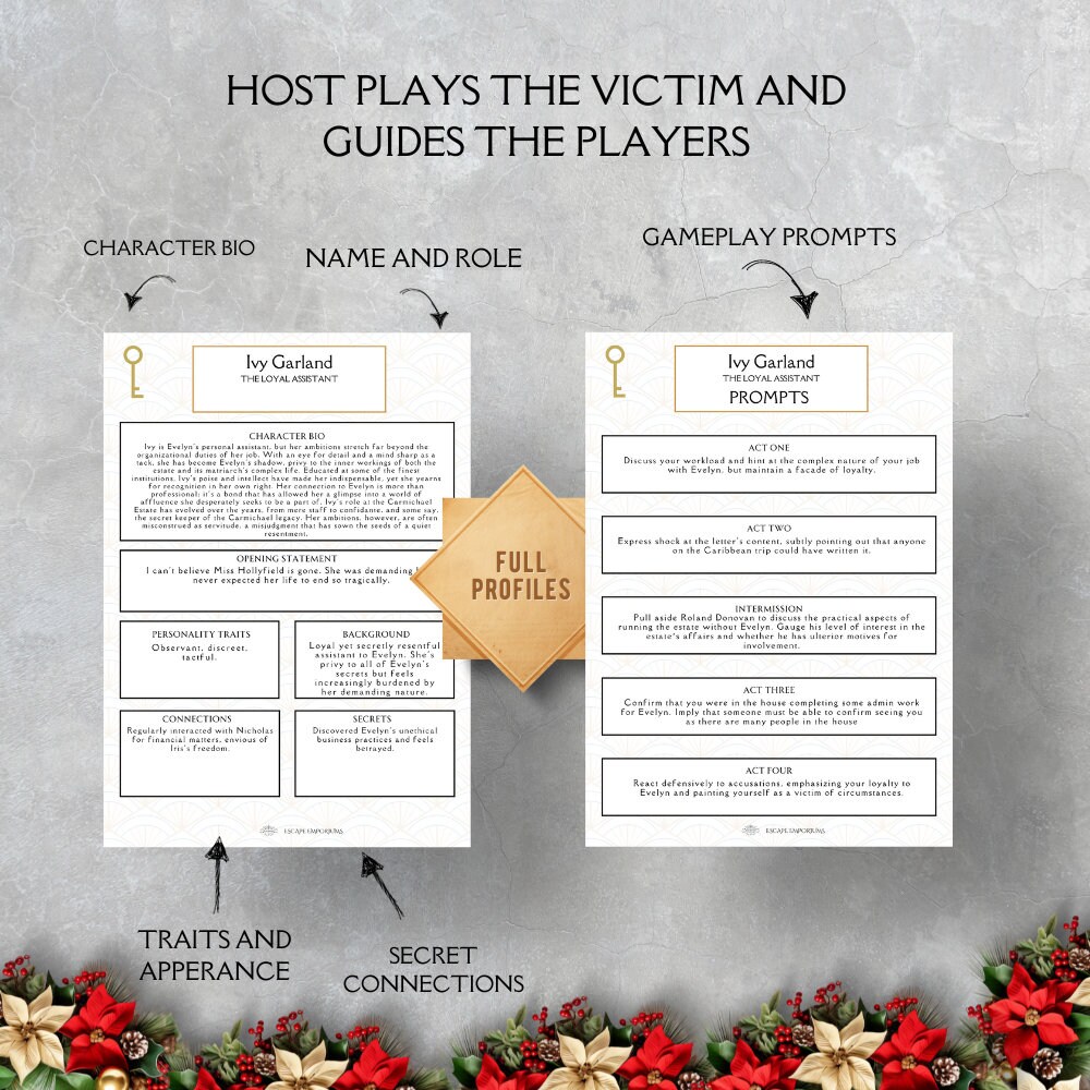 Christmas Murder Mystery | Murder Mystery Box | Murder Mystery Party ...