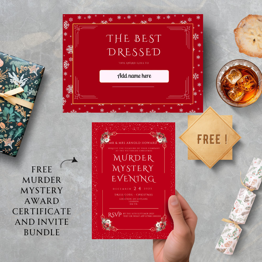 Christmas Murder Mystery Murder Mystery Box Murder Mystery Party Case ...