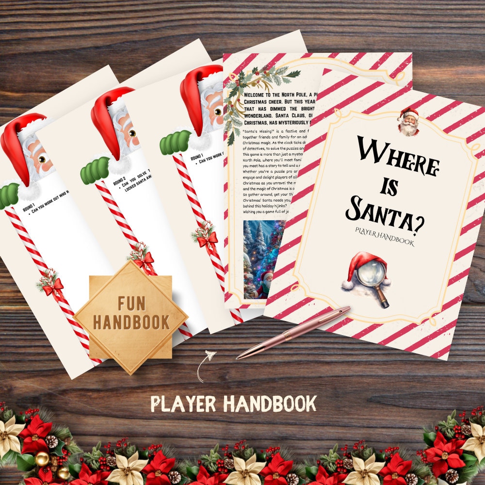 20 Characters Murder at the North Pole Murder Mystery Party, Escape ...