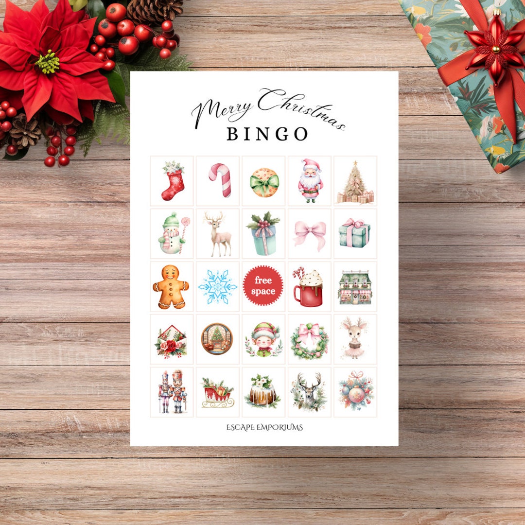 Christmas Bingo | Christmas Bingo Game for Teens | Christmas Bingo ...