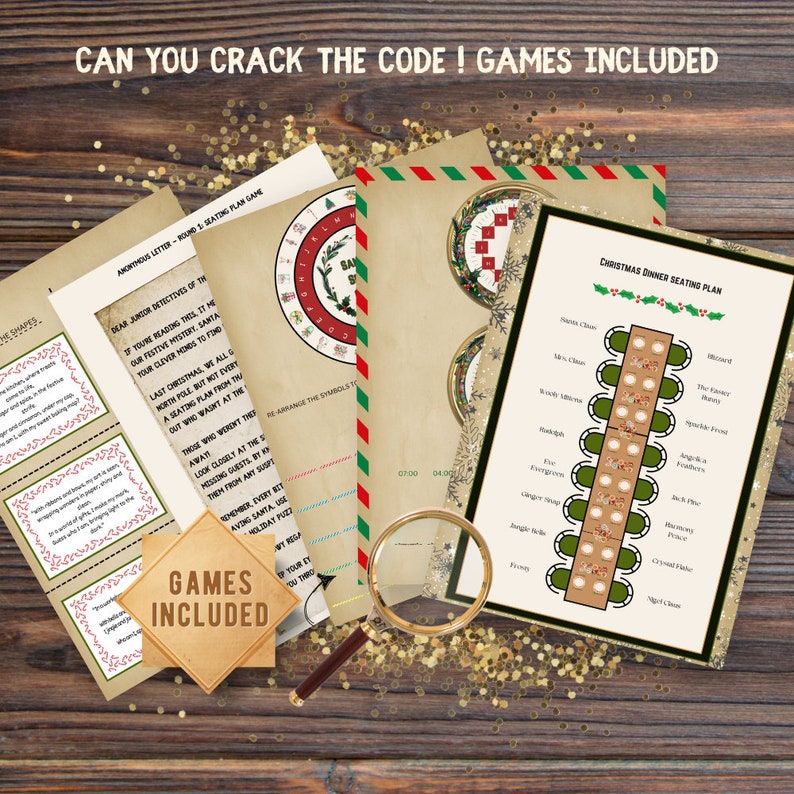 20 Characters Murder at the North Pole Murder Mystery Party, Escape ...
