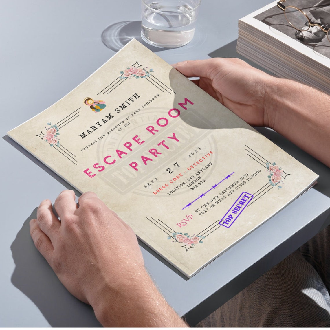 Escape Room Birthday Invitation Girl | Kids Escape Room | Kid or Tween ...