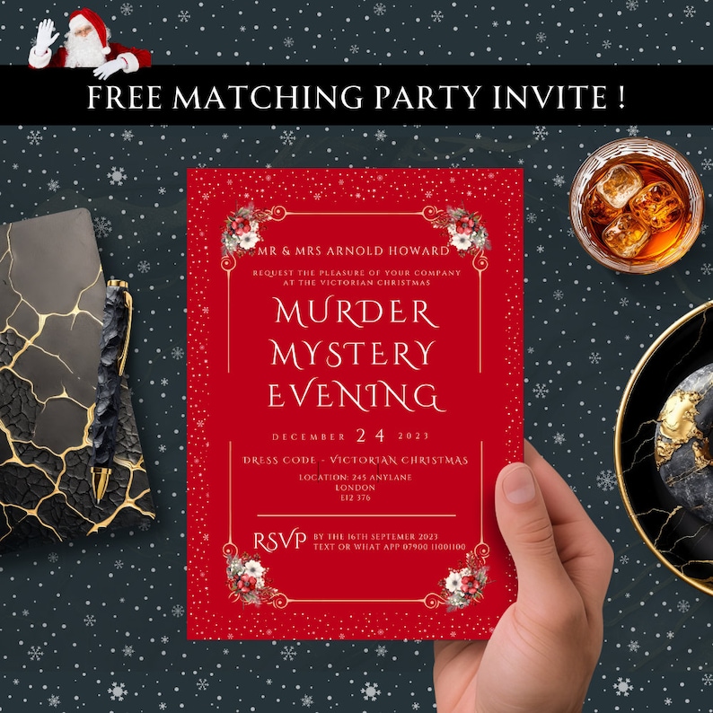 Murder Mystery Game Christmas Murder Mystery Game for up to 20 ...