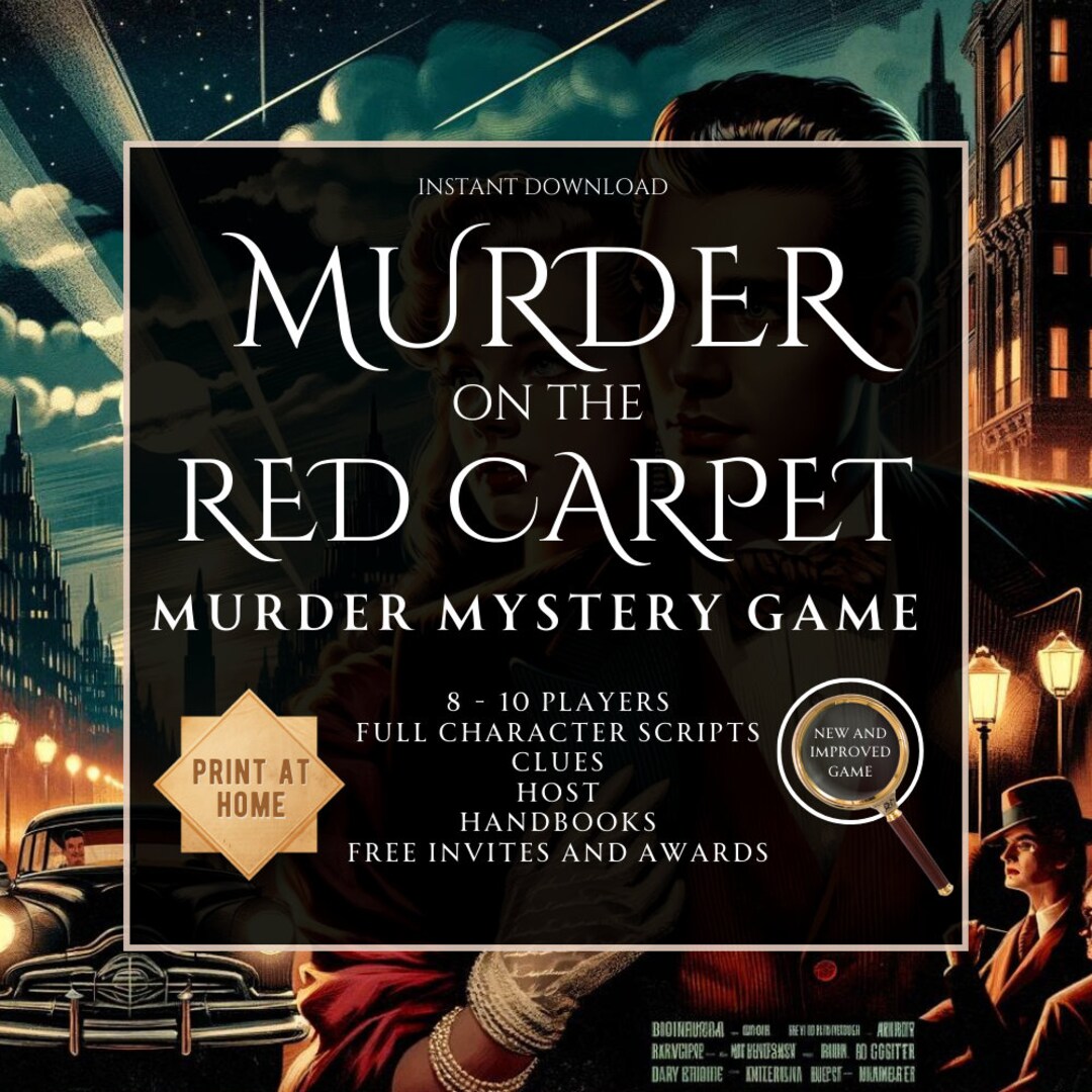 Murdery Mystery Party | Murder Mystery Box | 8 - 10 Players | Adult ...