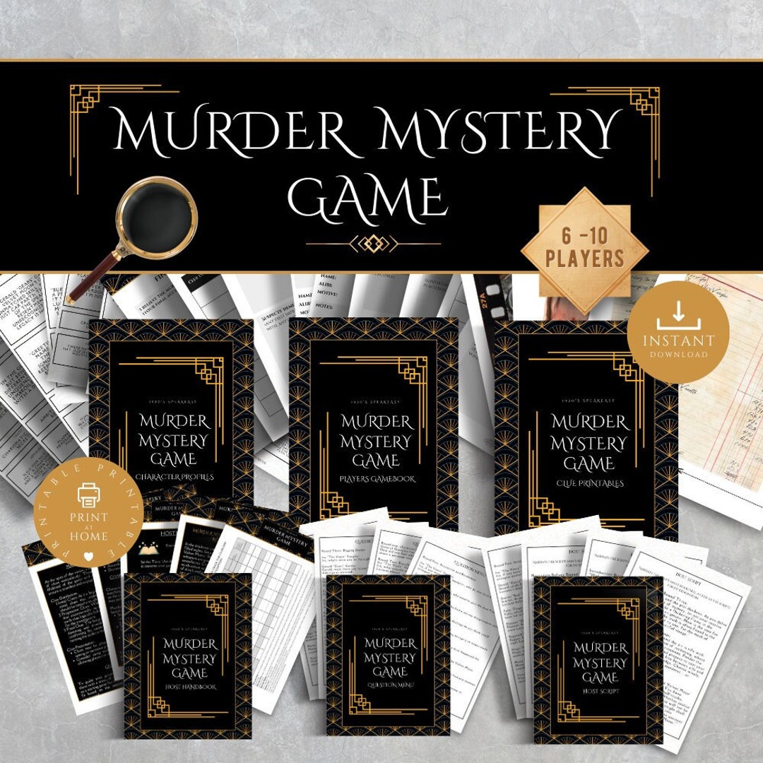 Murder Mystery Game | Murder Mystery Party | Zoom Murder Mystery | 10 ...