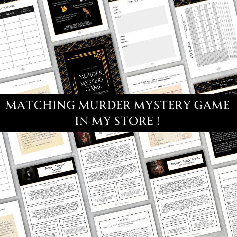 Murder Mystery Award Certificate | Awards for Mystery Parties | Murder ...