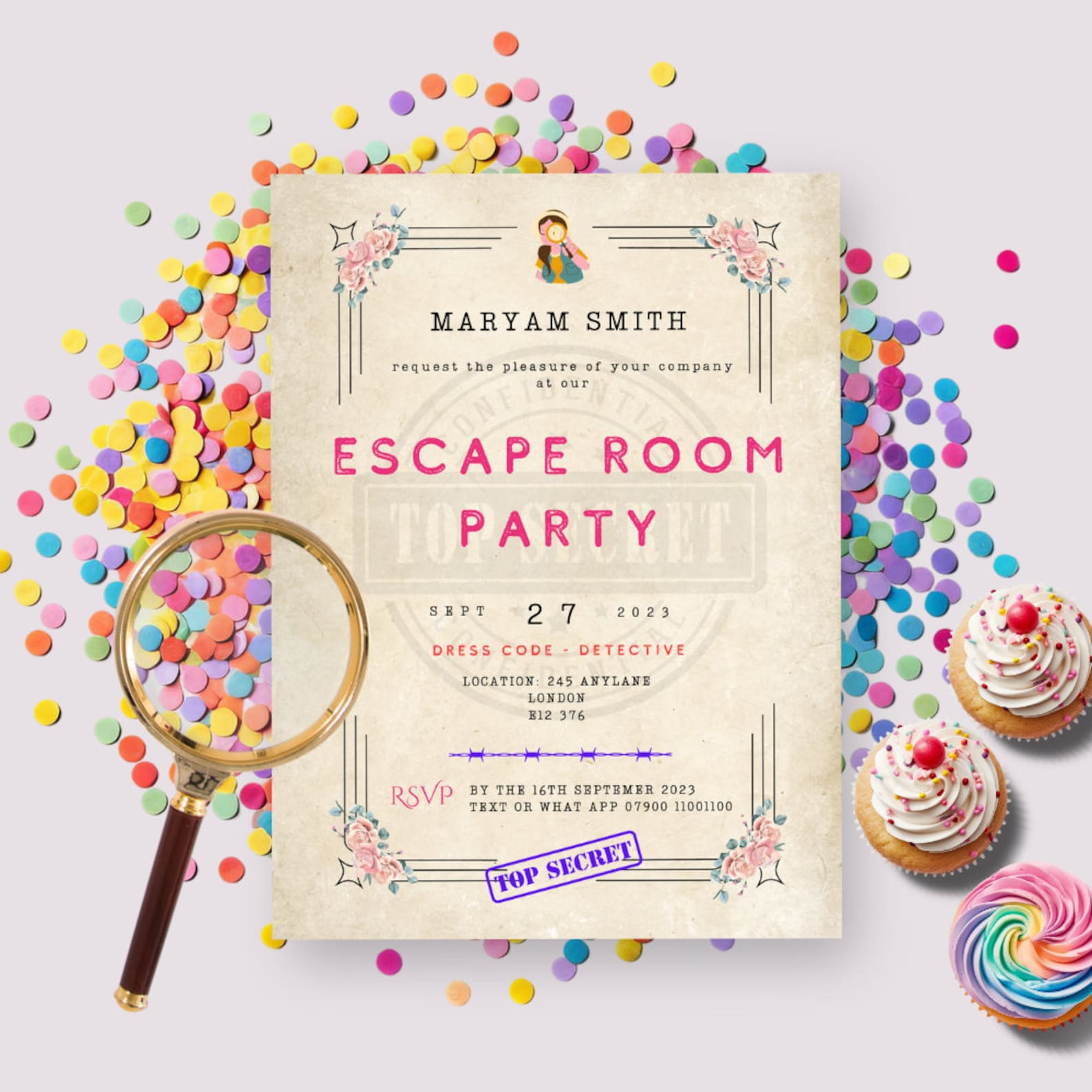 Escape Room Birthday Invitation Girl | Kids Escape Room | Kid or Tween ...