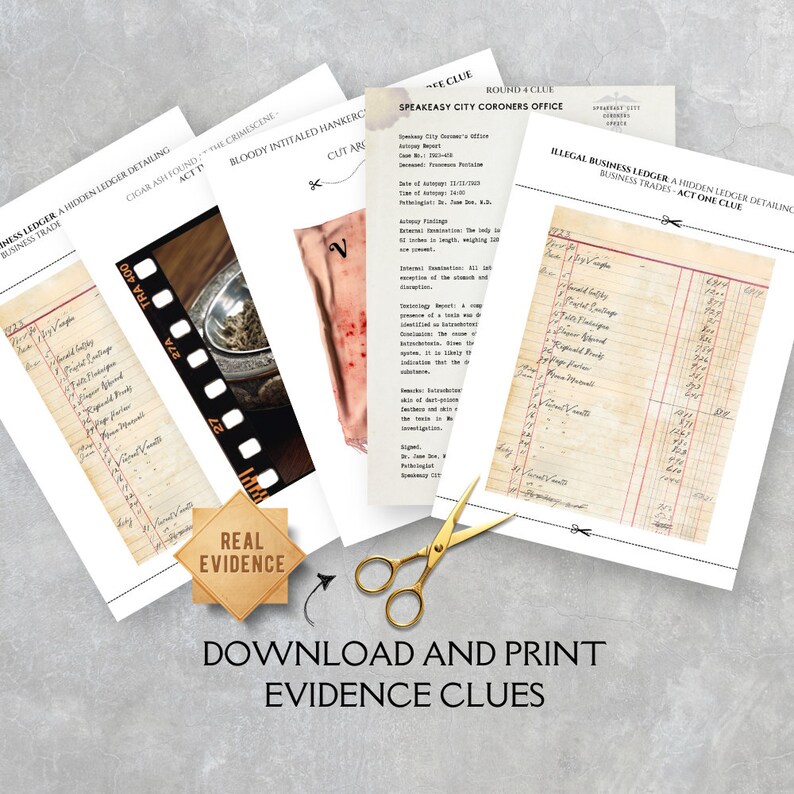 Murder Mystery Game Murder Mystery Party Unsolved Cold Case Diy Murder ...