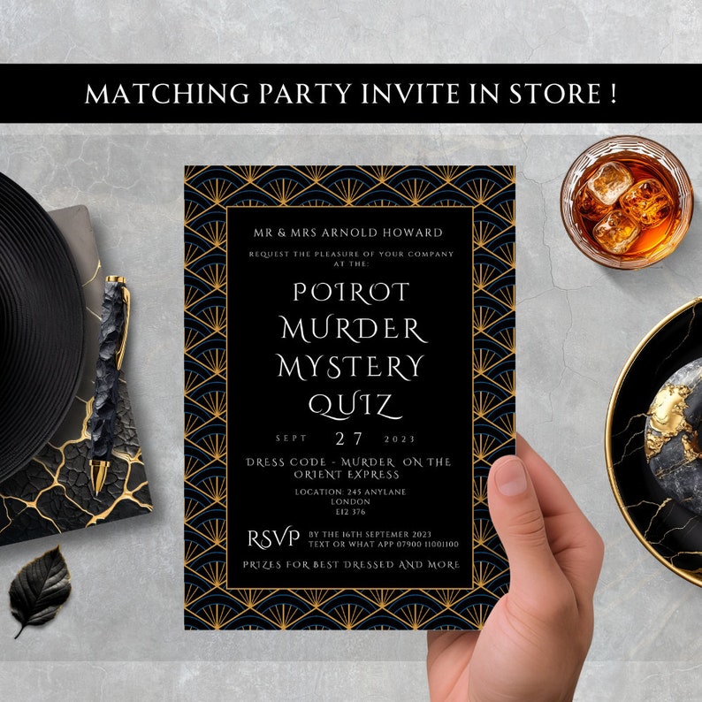Murder Mystery Award Certificate | Awards for Mystery Parties | Murder ...