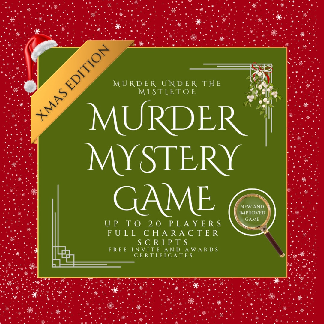 Murder Mystery Game Christmas Murder Mystery Game for up to - Etsy