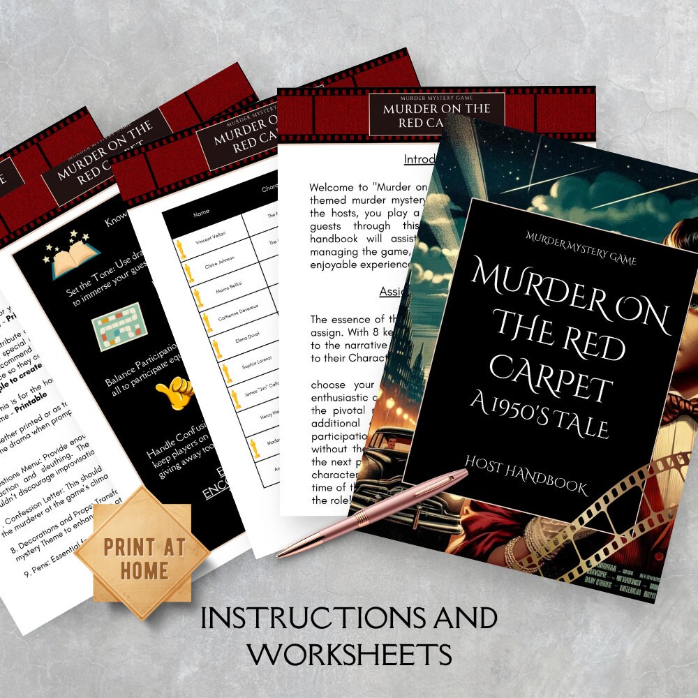 Murdery Mystery Party Murder Mystery Box 8 10 Players Adult Murder ...