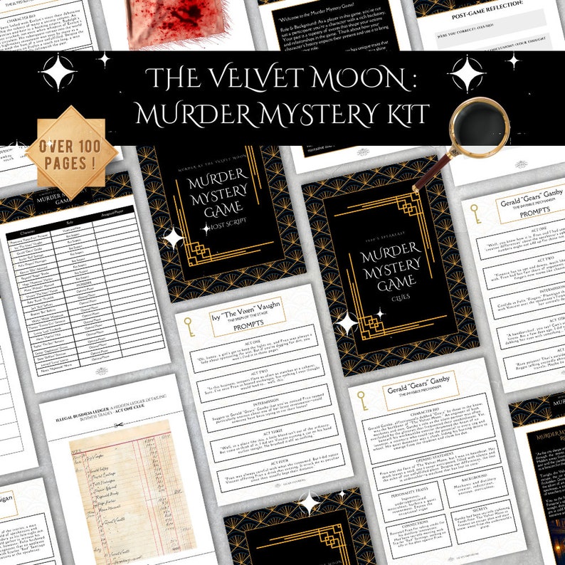 Murder Mystery Game Murder Mystery Party Unsolved Cold Case Diy Murder ...