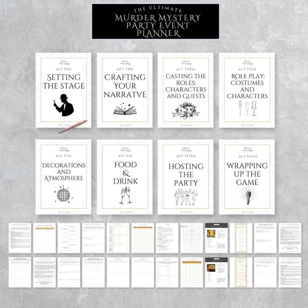 Murder Mystery Party Kit Diy Murder Mystery Party Zoom Murder Mystery ...