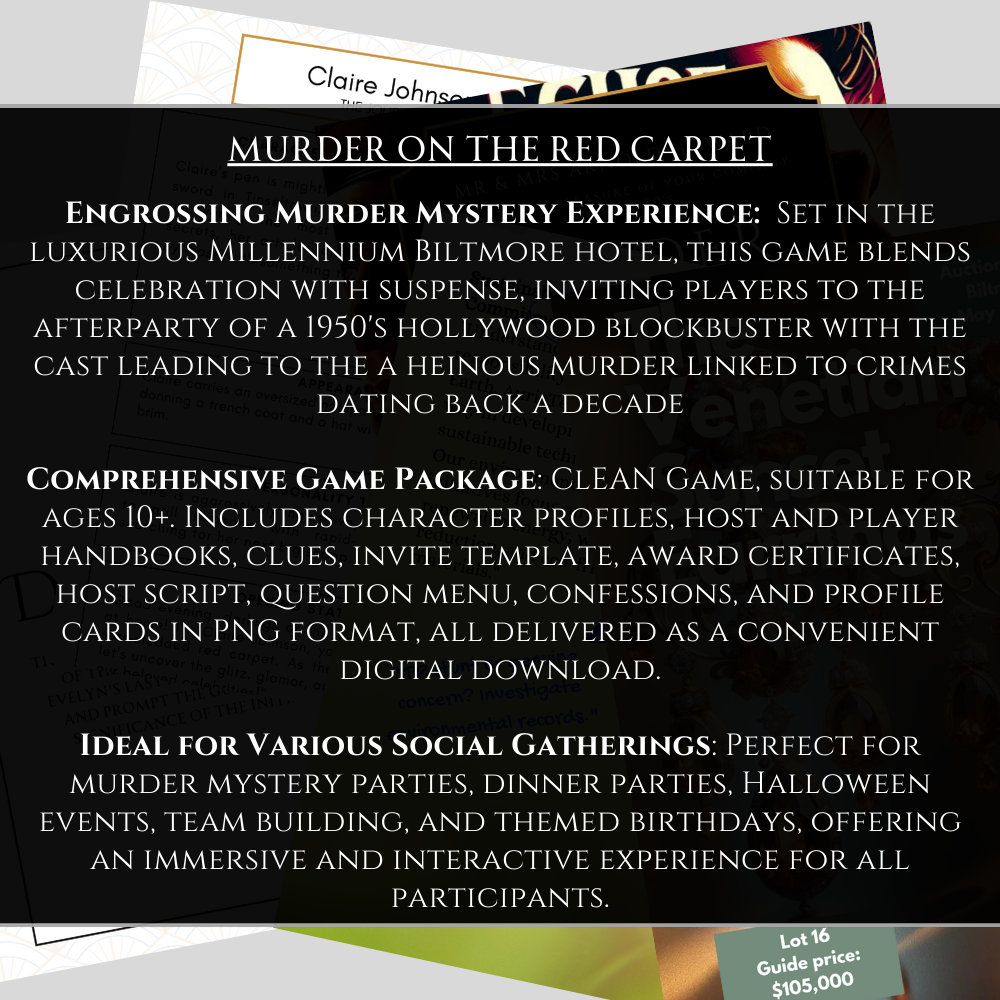 Murdery Mystery Party Murder Mystery Box 8 10 Players Adult Murder ...