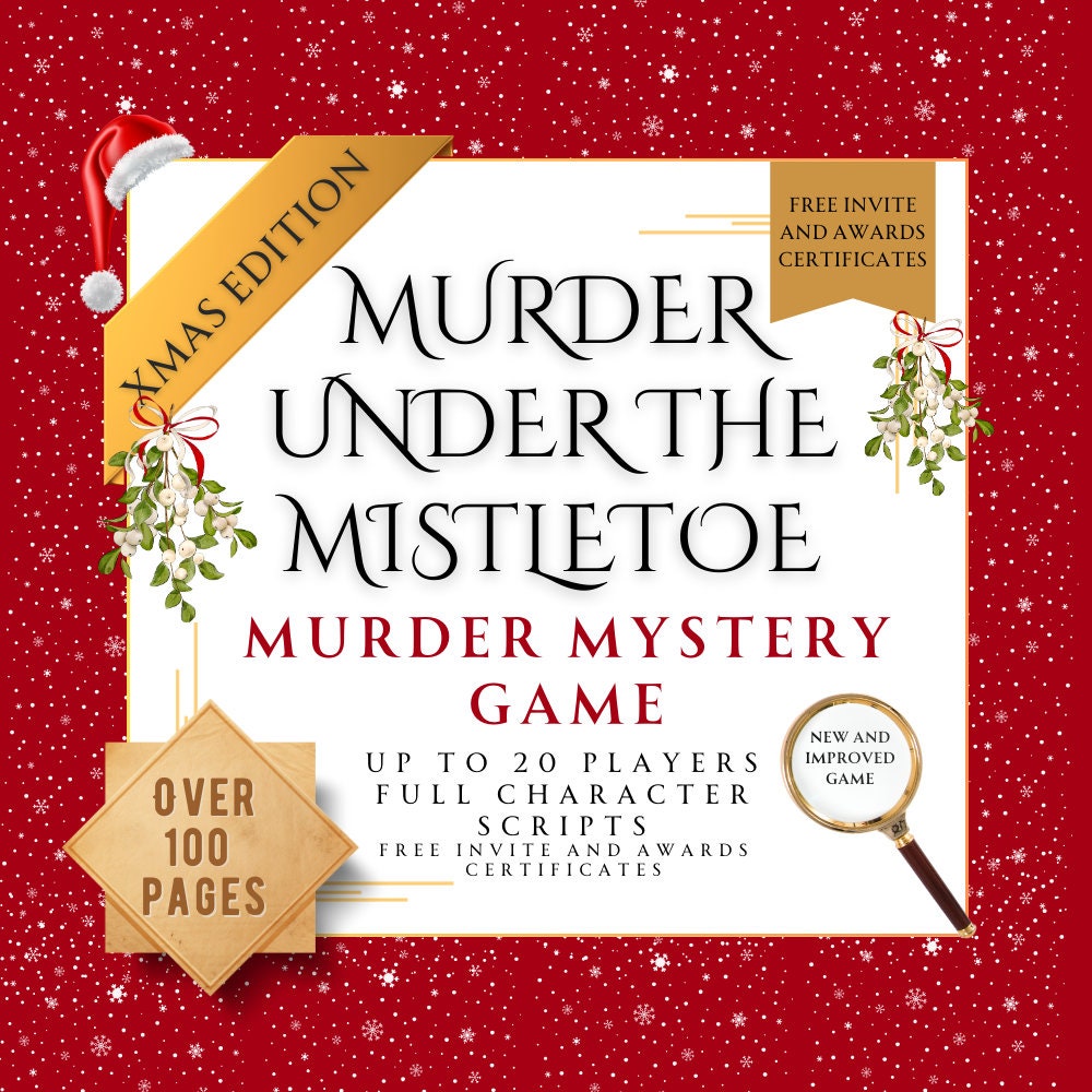 Murder Mystery Game Christmas Murder Mystery Game for up to 20 ...