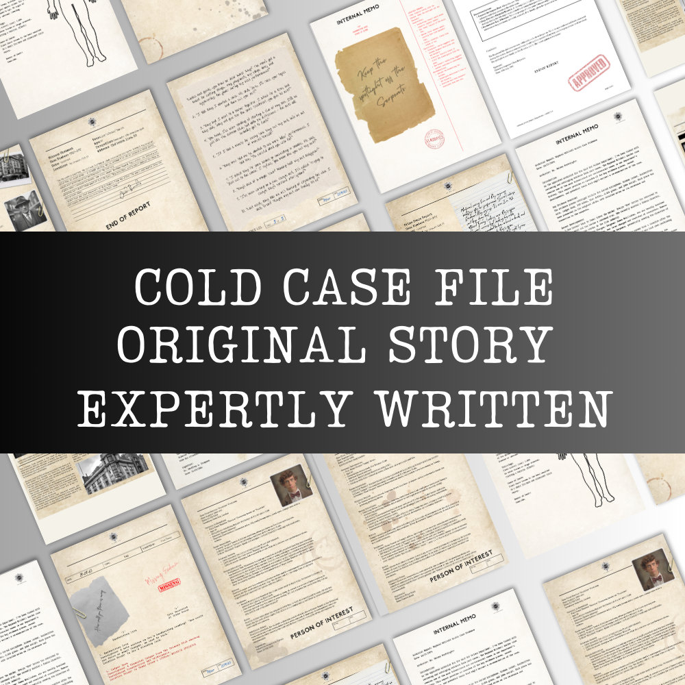 Cold Case Files Printable Detective Game Digital Case Deduction Game ...